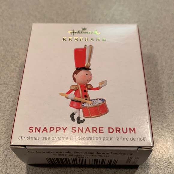 Hallmark | Holiday | Nib 22 Hallmark Mini Snappy Snare Drum Ornament ...